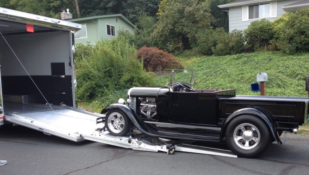 1929 Model A Roadster Pickup Rail Ryder Loading System - Rail Ryder